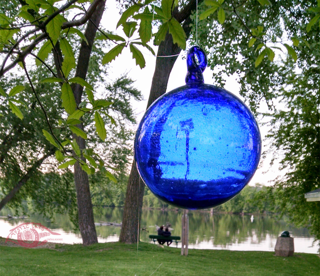 Blue Glass Orbs