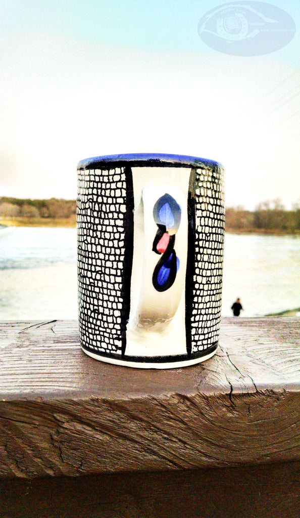 Fish & Loaves of Jesus Mosaic Mugs- Palestinian Art & Crafts